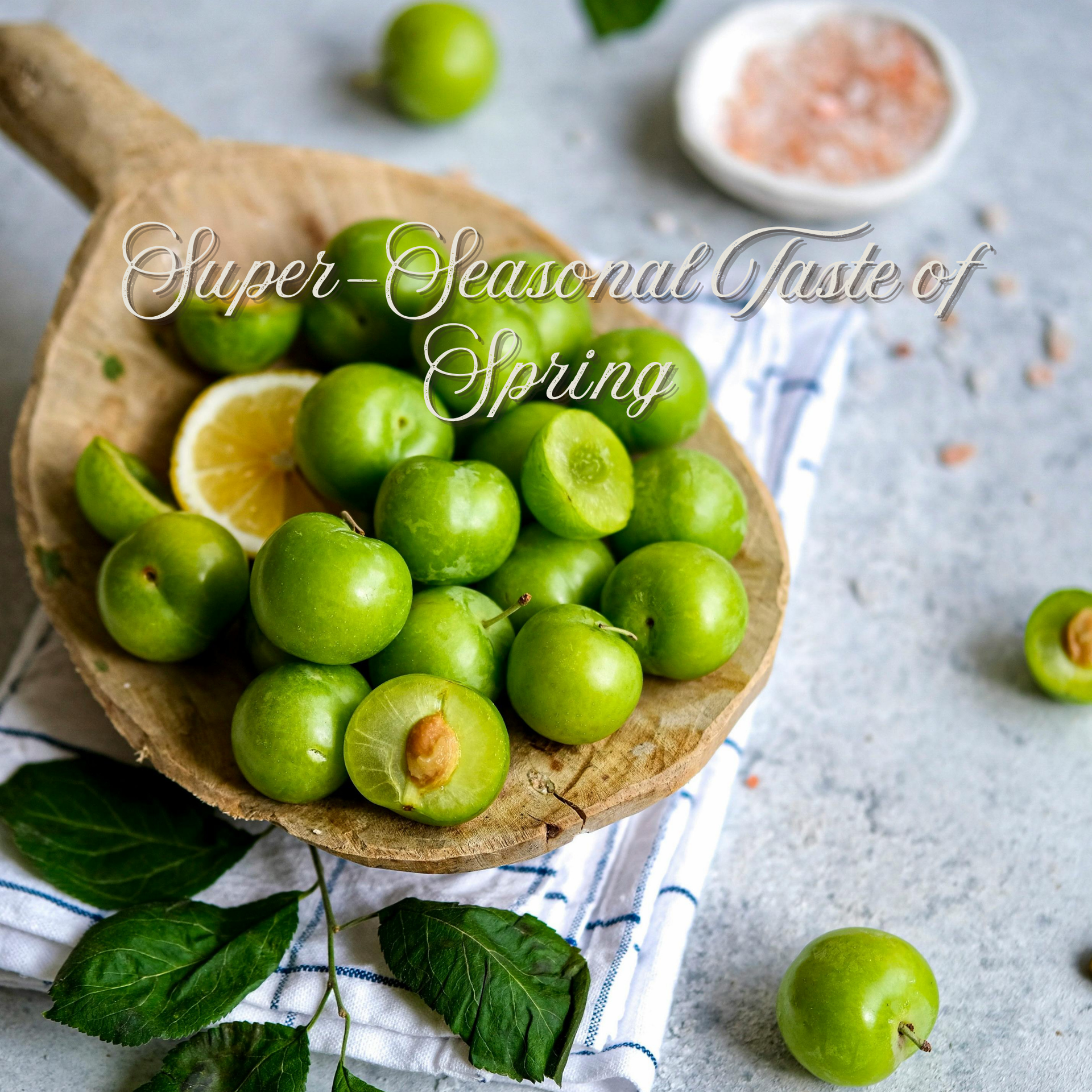 Fresh Green Sour Plum, Unripe Plums - Greengages, Yeşil Erik, Goje Sab ...